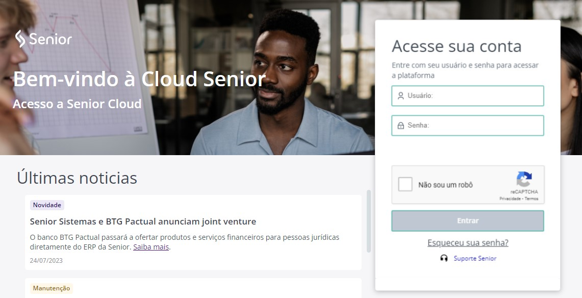 Primeiros passos no ambiente Cloud Senior